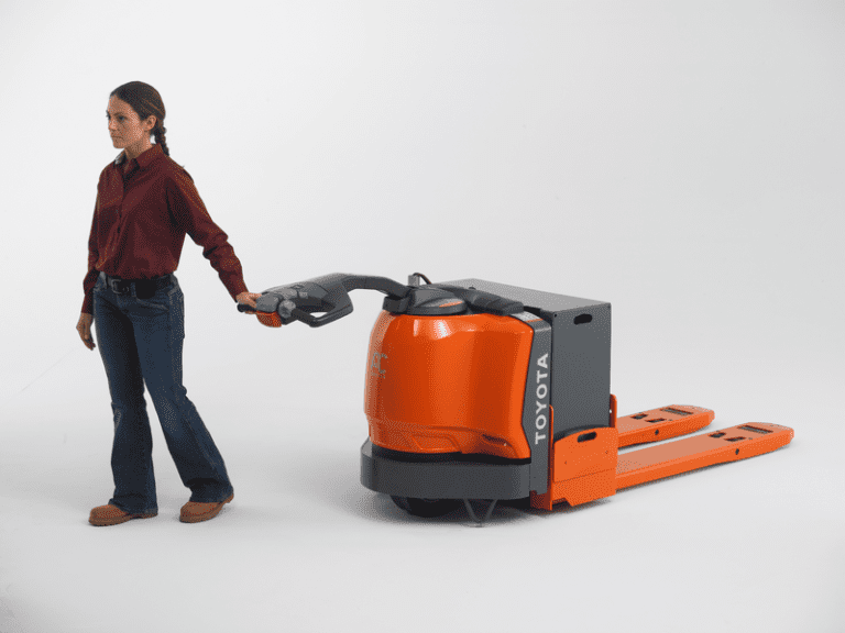 New Toyota Large Electric Walkie Pallet Jack // 8HBW30-40