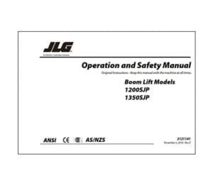 JLG Operation & Safety Manuals For Sale | Conger Industries