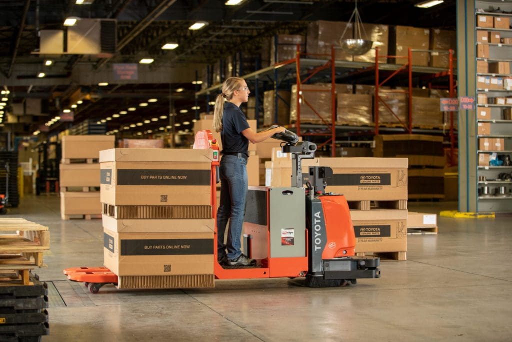 Toyota Center-Controlled Rider Automated Guided Forklift