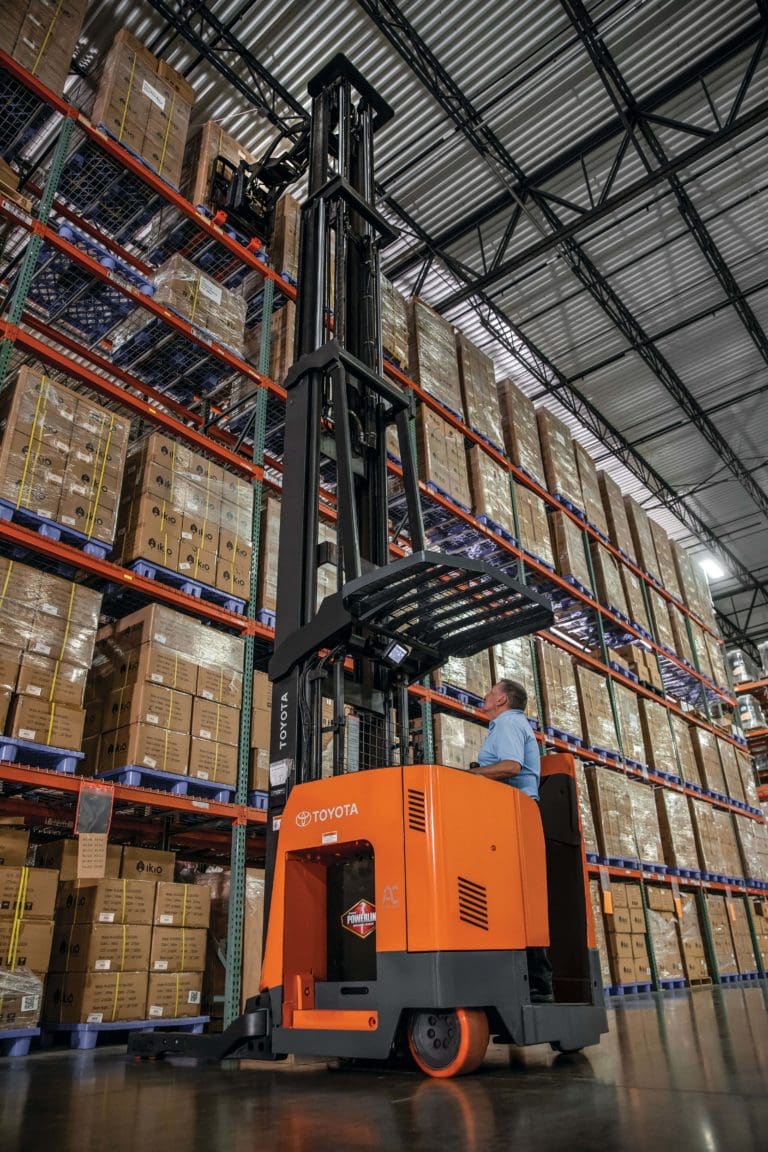 New Toyota Sidestance High-Capacity Reach Truck // RF1-HCX