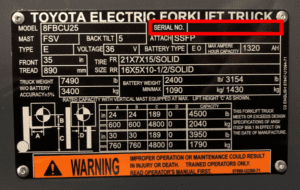 Forklift Data Plates: How to Read and Understand Them - Conger ...